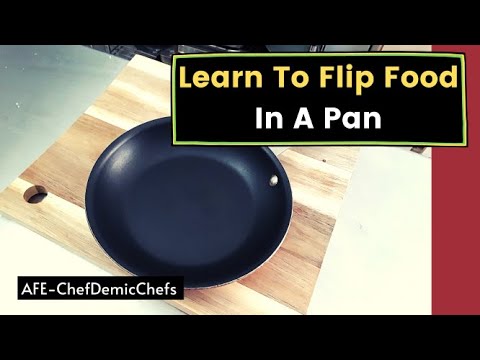 How To Flip Food In A Pan/The Easy Way/Chef Training Tool/Stir-fry/Over ...