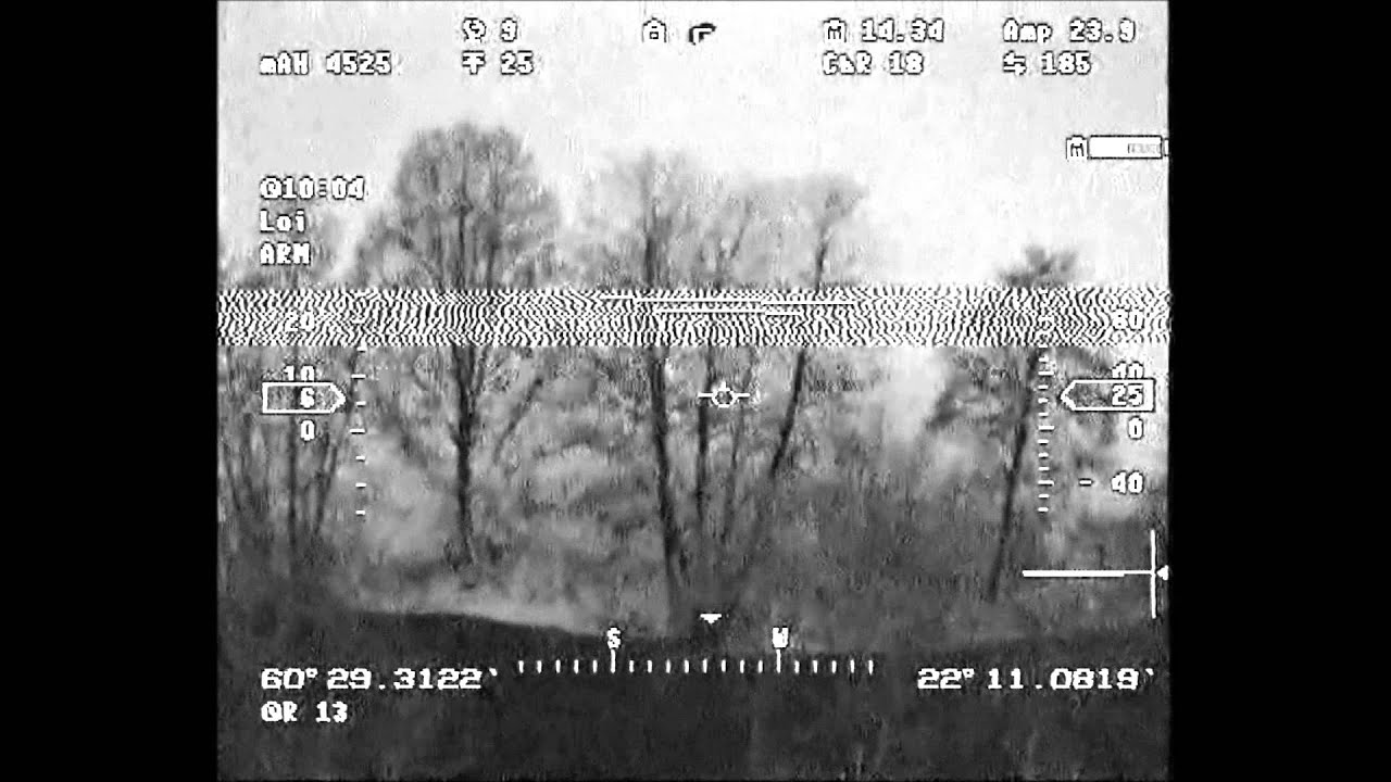 Eagle Tree Vector OSD view at night / Autoland - YouTube