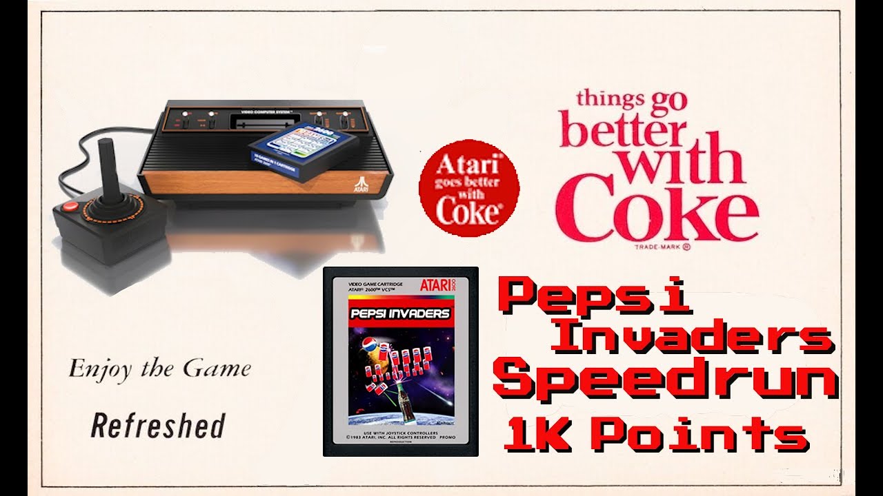 Pepsi Invaders (Get 1000 Points) Speedrun - YouTube