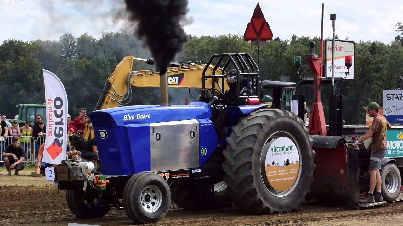 10.08.2014: Tractor Pulling Knutwil - Blue Deere - YouTube