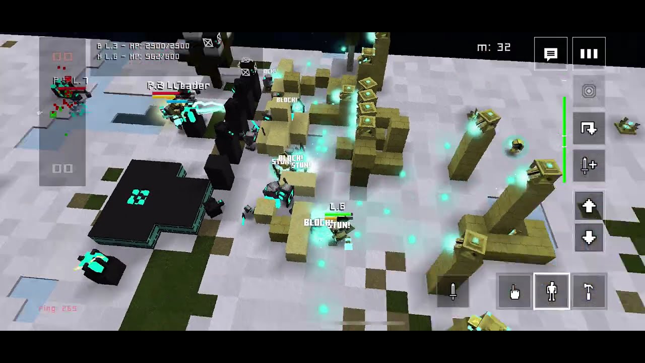 Blockoids melee vs Blockbots melee 2v2 (Block Fortress: War) - YouTube