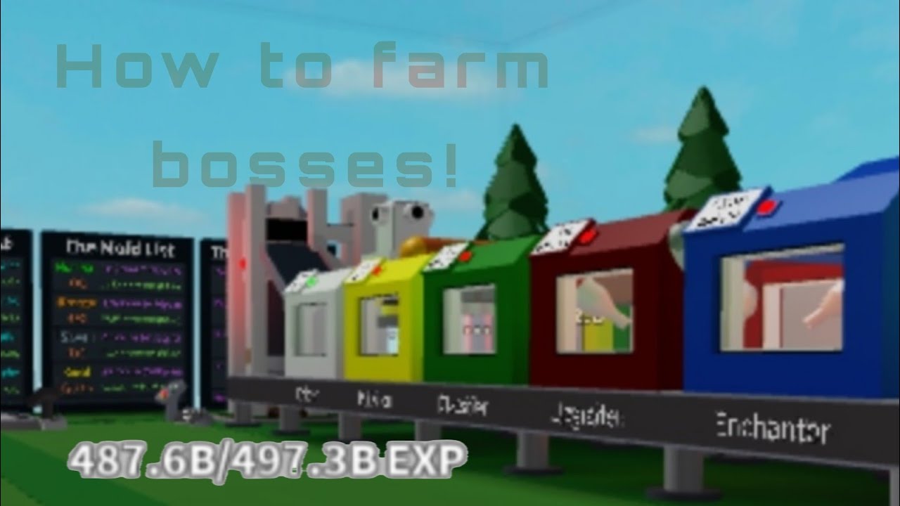 How to farm Bosses and lvl up fast! - YouTube