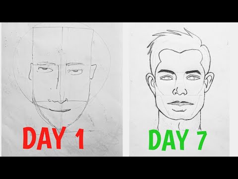 Learning to draw in just 7 days - YouTube