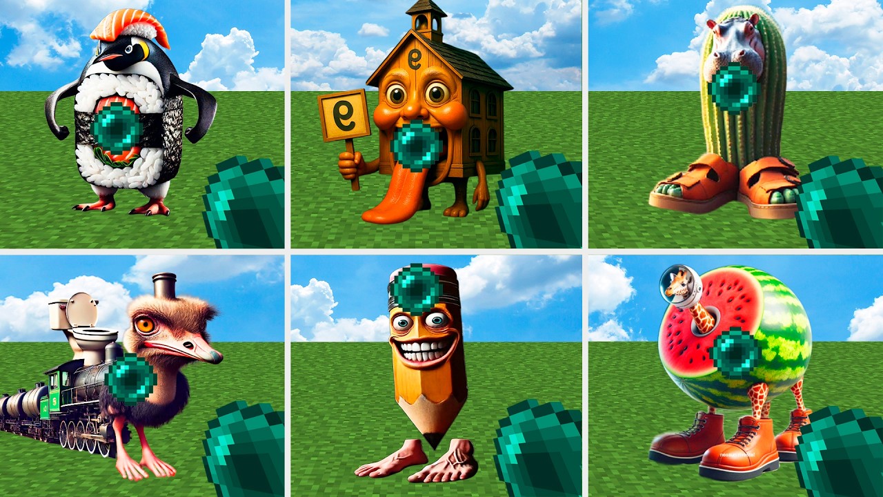 What's inside All NEW Italian Brainrot animal mobs in Minecraft? - YouTube