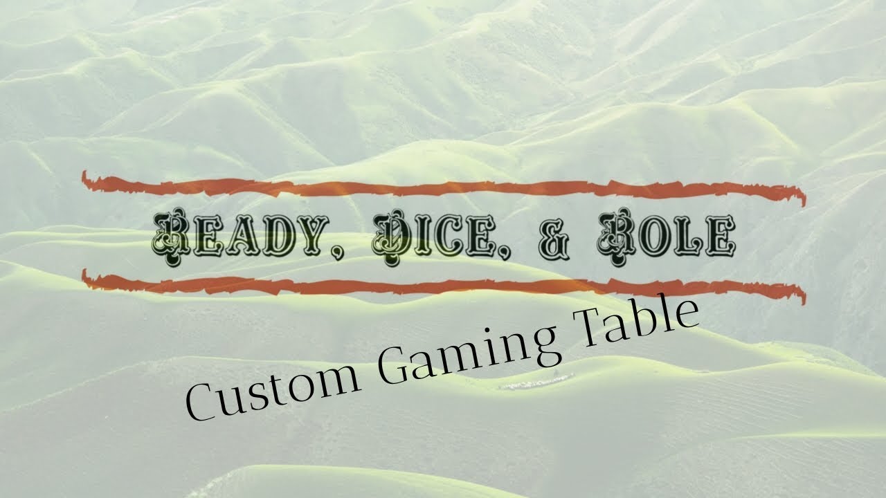 RDR Gaming Table - YouTube