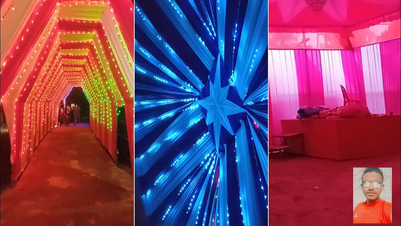 new pandal decoration ⛺🎪 - YouTube