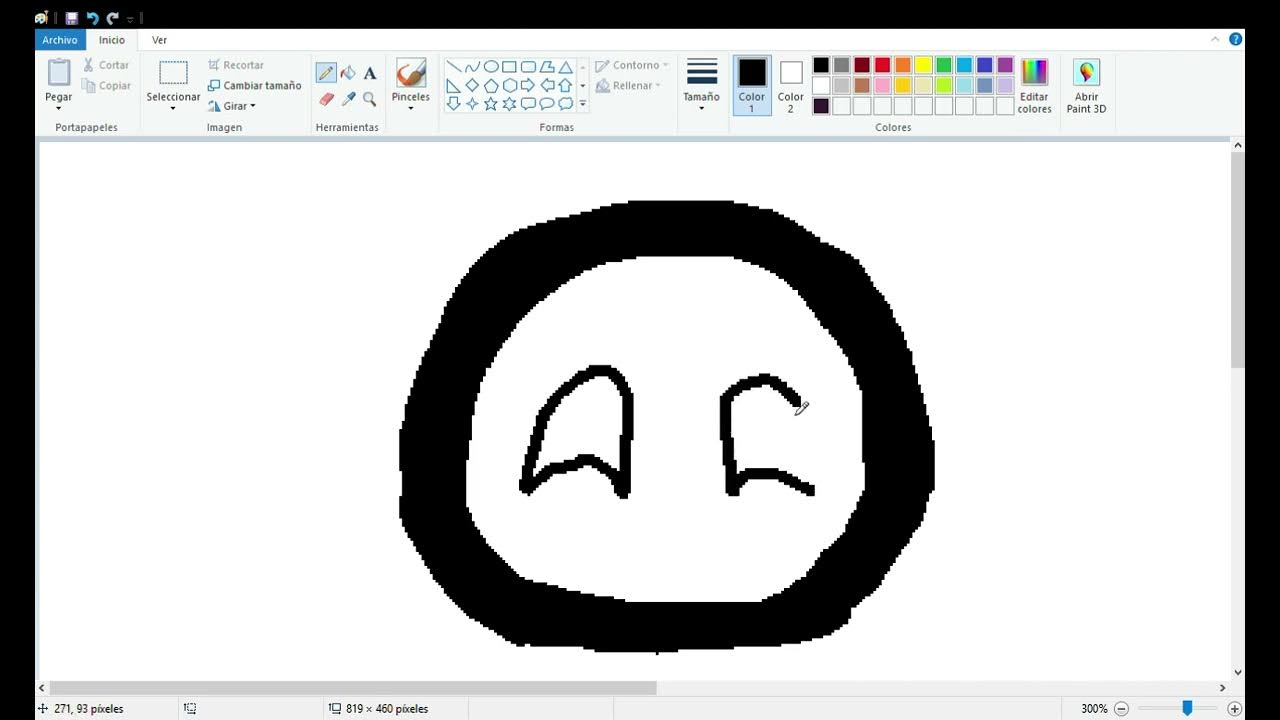 Dibujo un Countryball en Paint XD - YouTube
