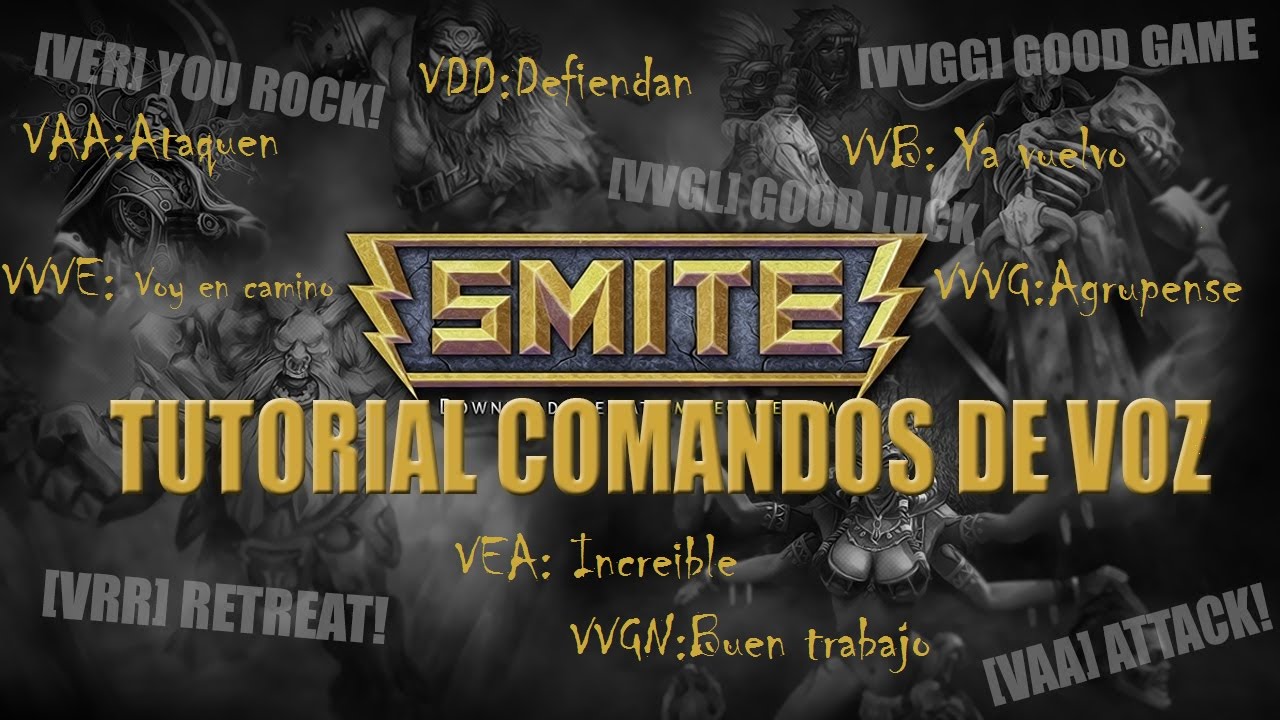 Smite Tutorial de comandos para hablar durante las partidas 2015 - YouTube