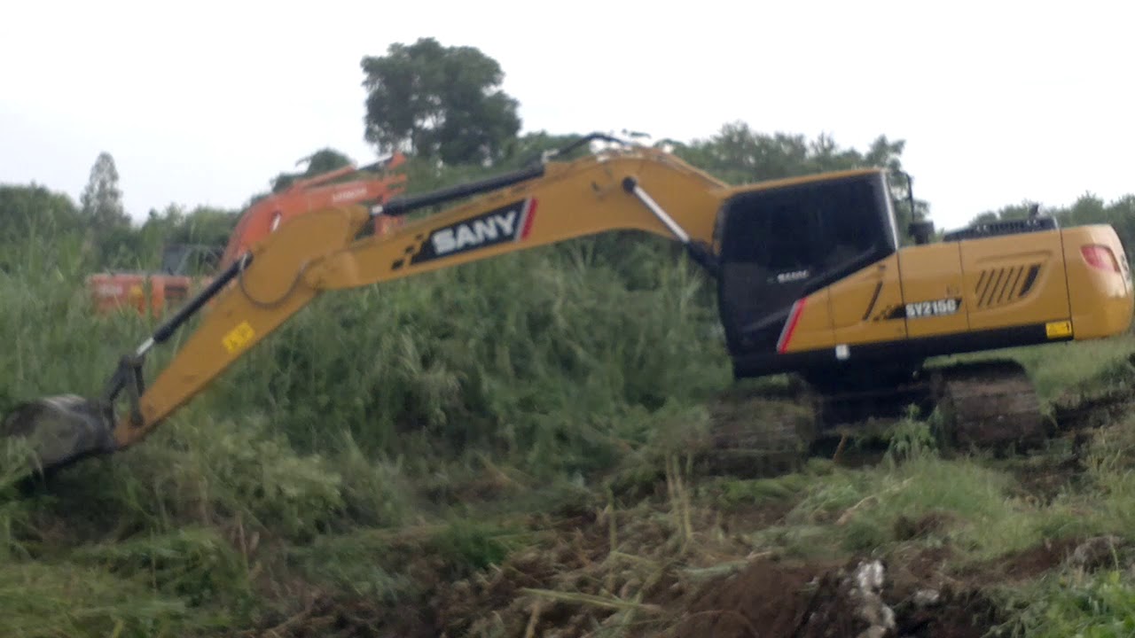 SANY SY215C ACE HITACHI ZAXIS200 5G แกะกล่องทั้งคู่งานเครียริ่งคลอง ...