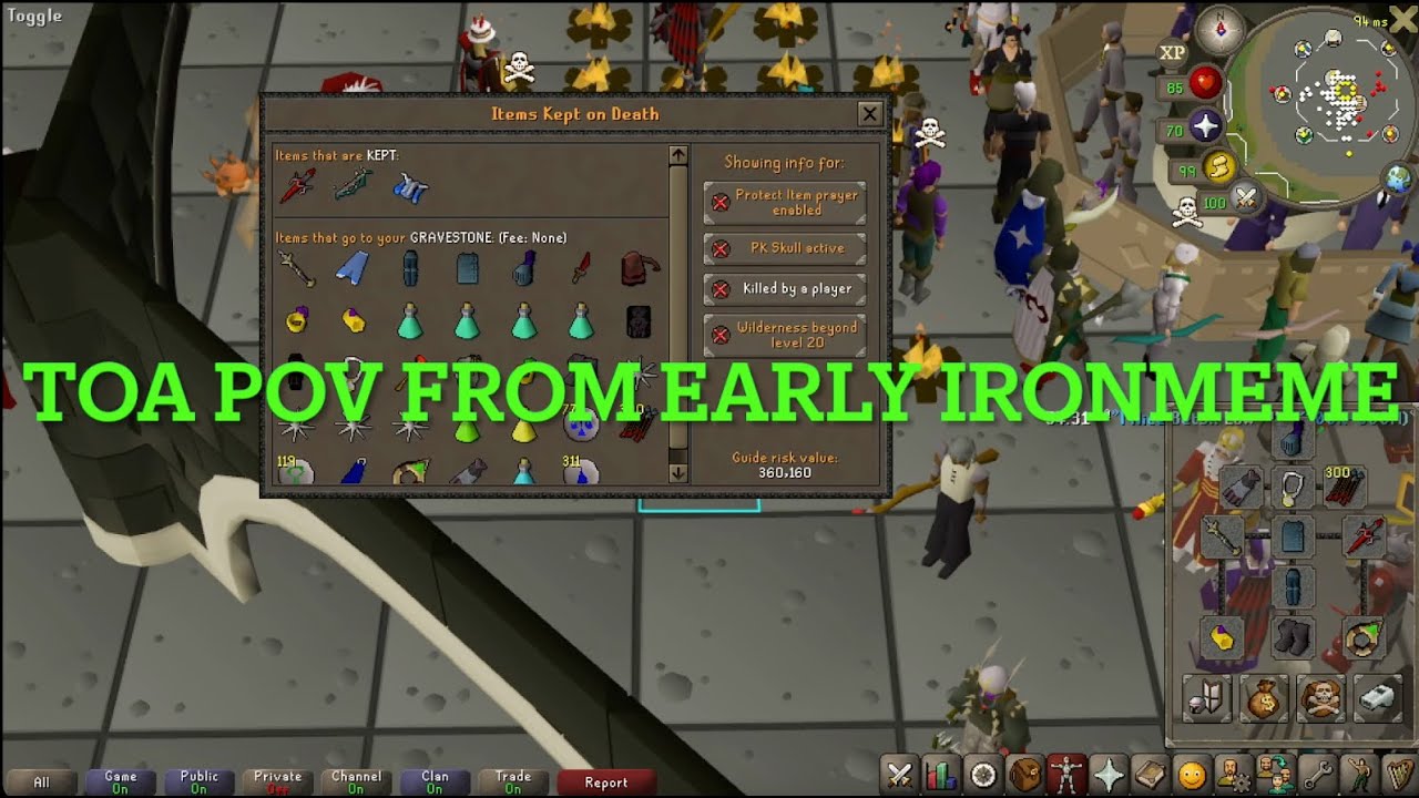 Conquering TOA as a Low Level Early Ironman | Raid 3 TOA Guides and ...