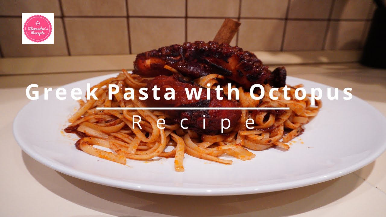 Greek Pasta with Octopus Recipe - YouTube