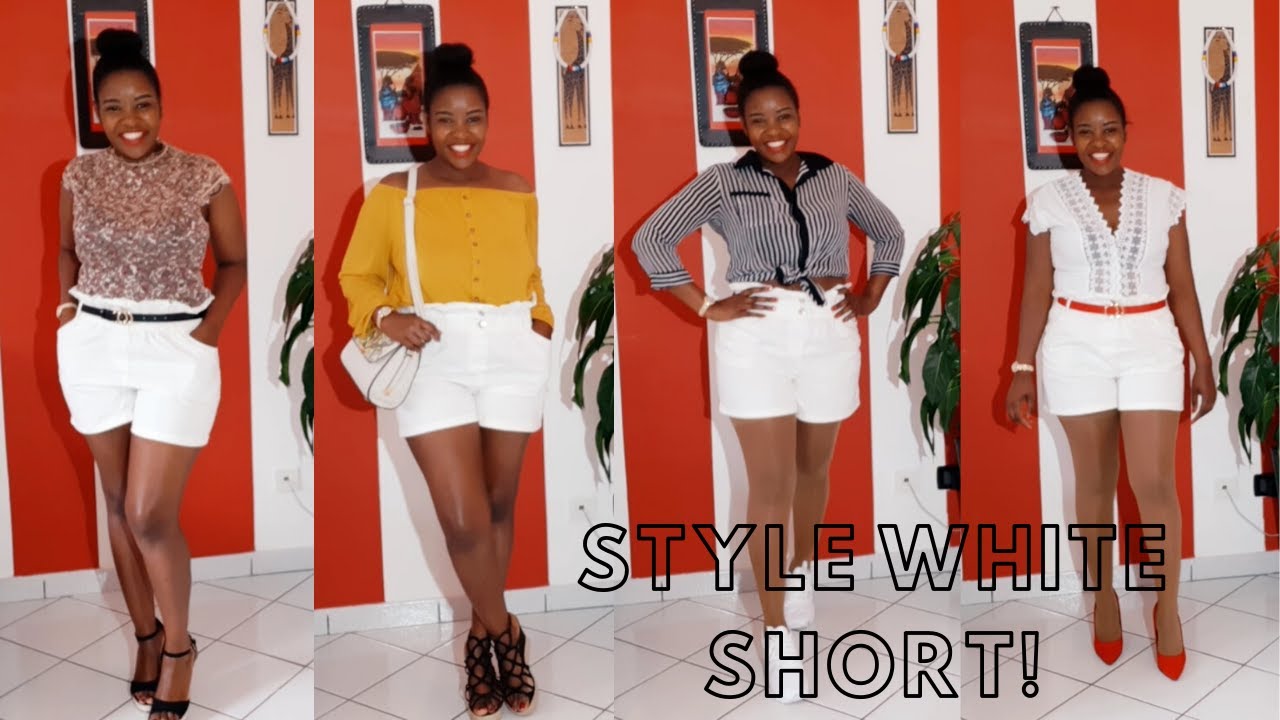 HOW TO STYLE WHITE SHORT FOR SUMMER - YouTube