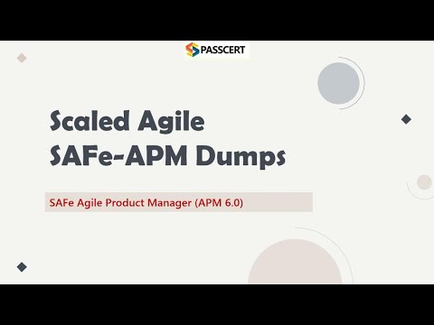 SAFe-APM SAFe Agile Product Manager (APM 6.0) Exam Dumps - YouTube