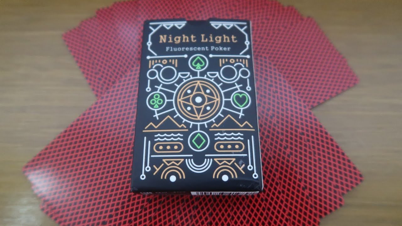 Unboxing NIGHT LIGHT Flourescent Poker Playing Cards - YouTube