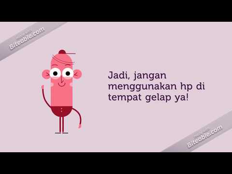 Bahaya main hp di tempat gelap