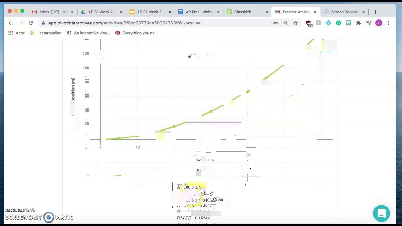 AP Physics Linearizing Accel Lab - YouTube