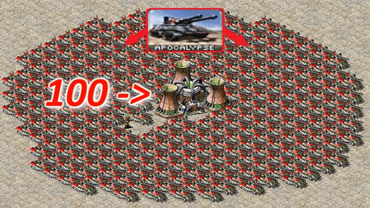 Detonating 100 Nuclear Reactors - Red Alert 2 - YouTube