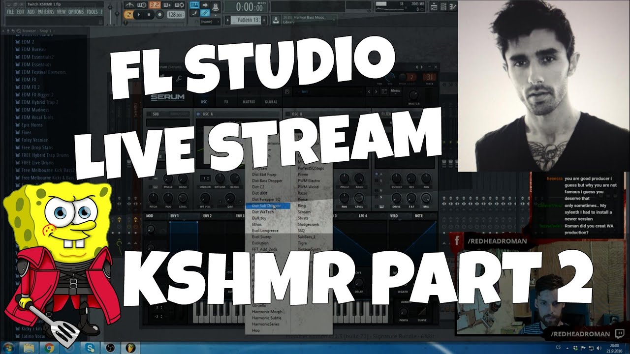 FL Studio Live Stream 10: Making KSHMR Style Tune Part 2 by Redhead ...