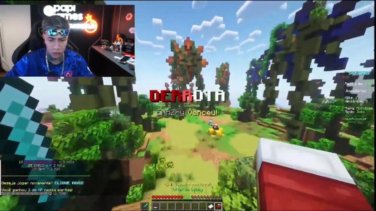 YUURI22 REACTS E MINECRAFT COM A TROPA! - YouTube