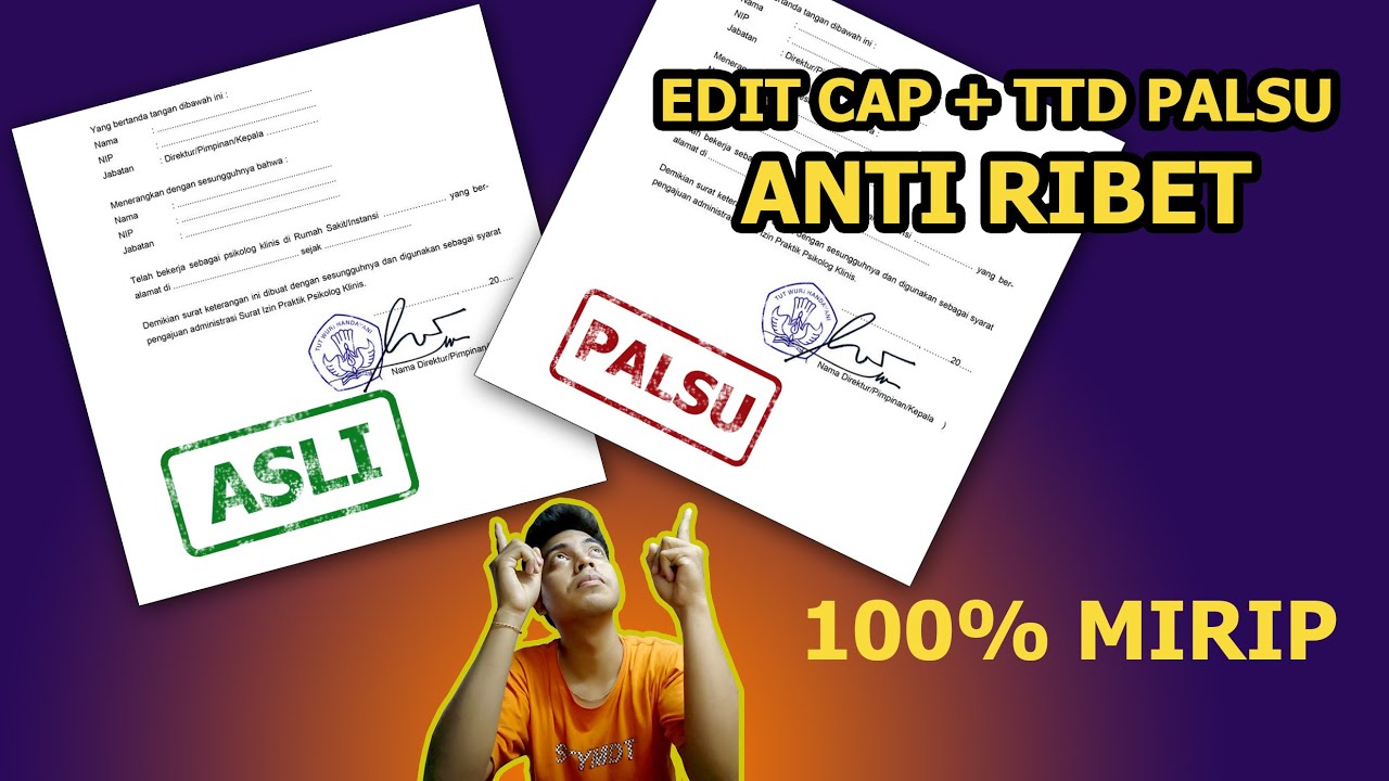 Tutorial Membuat Cap Stempel dan Tanda Tangan Palsu yang Mirip 100% ...