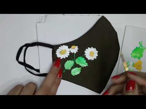 How To Paint On Masks | Acrylic Painting | Paint a face mask | Face ...