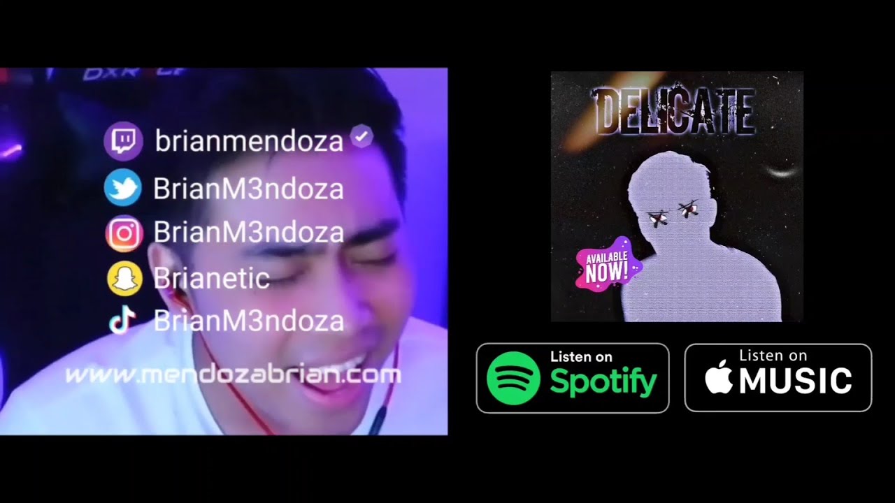 Brian Mendoza Channel & New Song " Delicate" Promo | BMA - YouTube