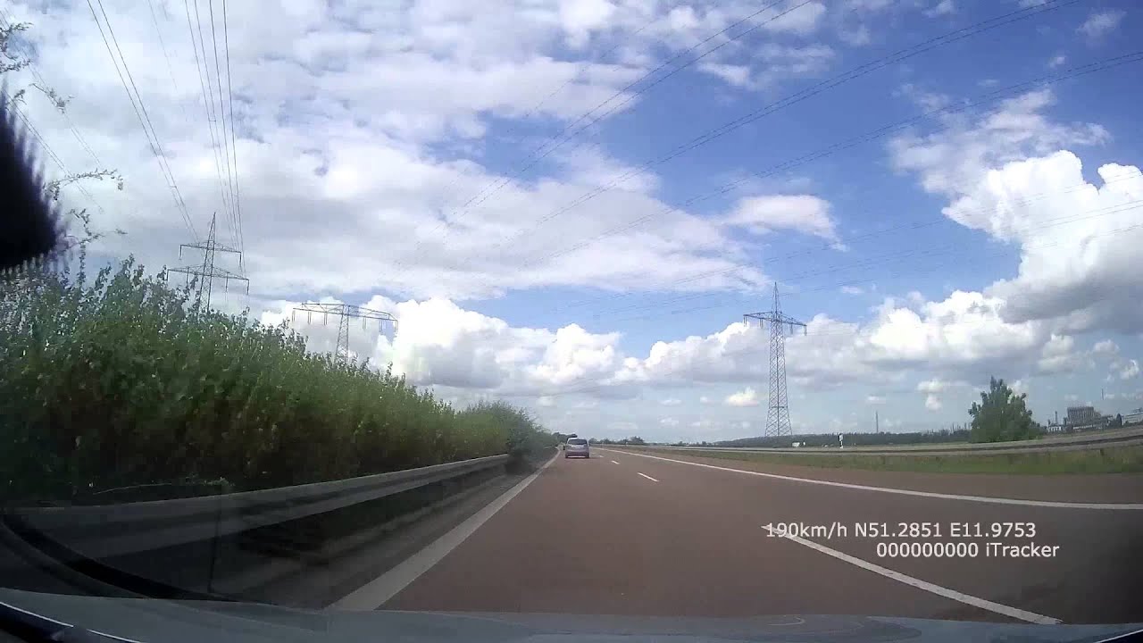Autobahn East German ~200 km/h(125mph) High-Speed Dashcam Video - YouTube