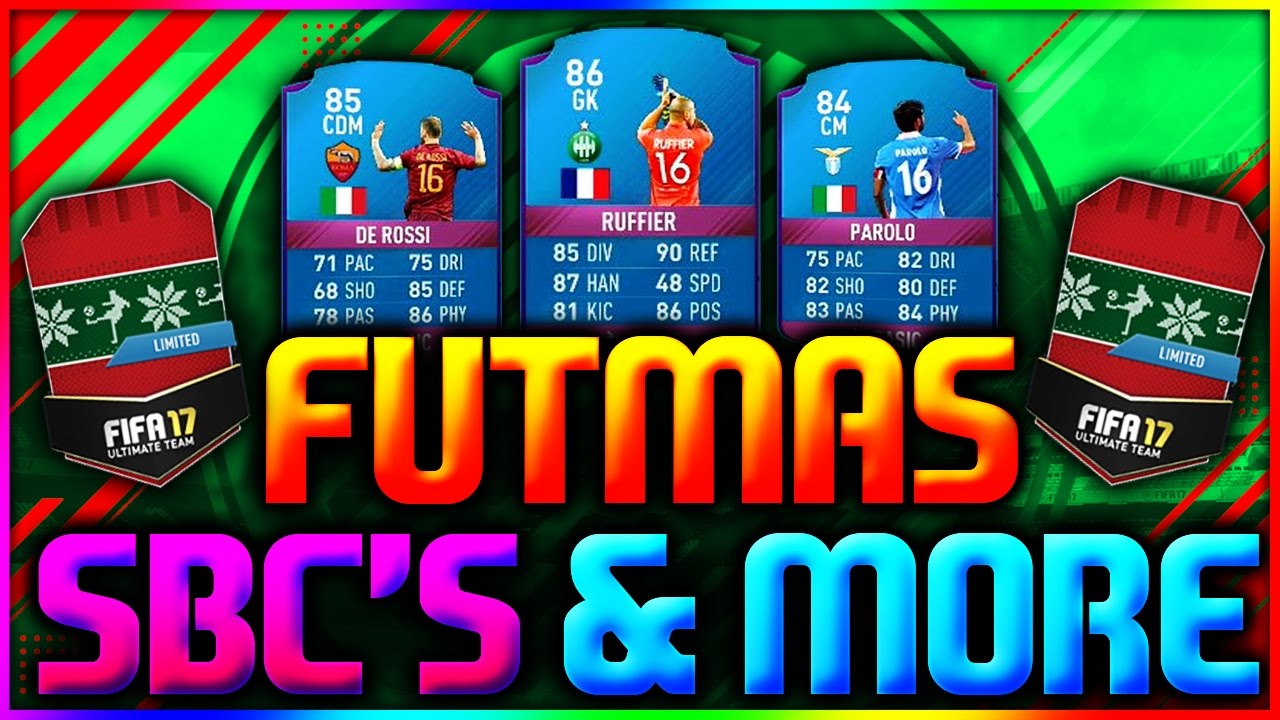 FIFA 17 | FUTMAS, NEW SBC'S PACKS & KIT (SBC DE ROSSI, SBC RUFFIER ...