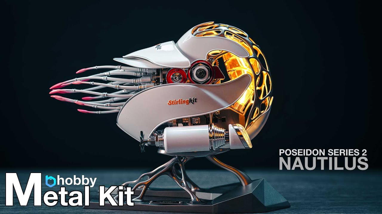 Building a Mechanical Nautilus Poseidon 3D Metal Model Kit | Speed ...