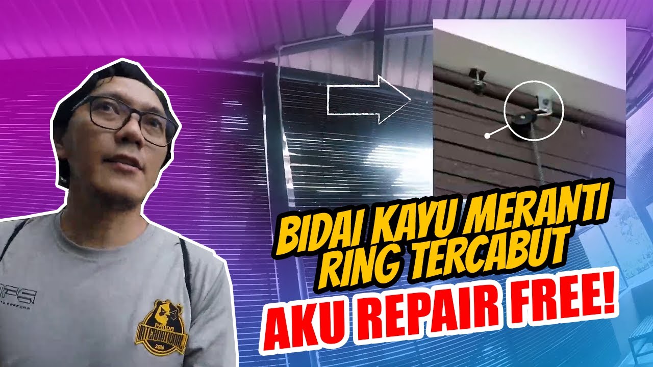 REPAIR BIDAI KAYU MERANTI RING PUTUS #bidaikayumeranti - YouTube