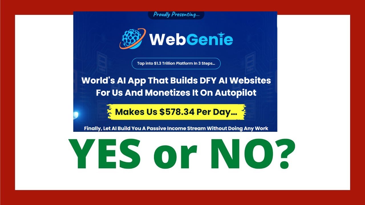 WebGenie Review - YouTube