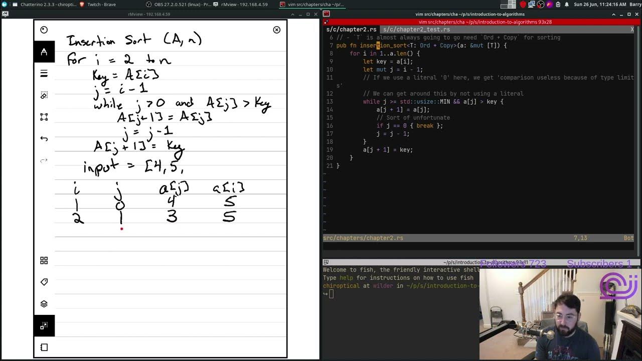 Introduction to Algorithms: Chapter 2, Getting Started (stream 2) - YouTube