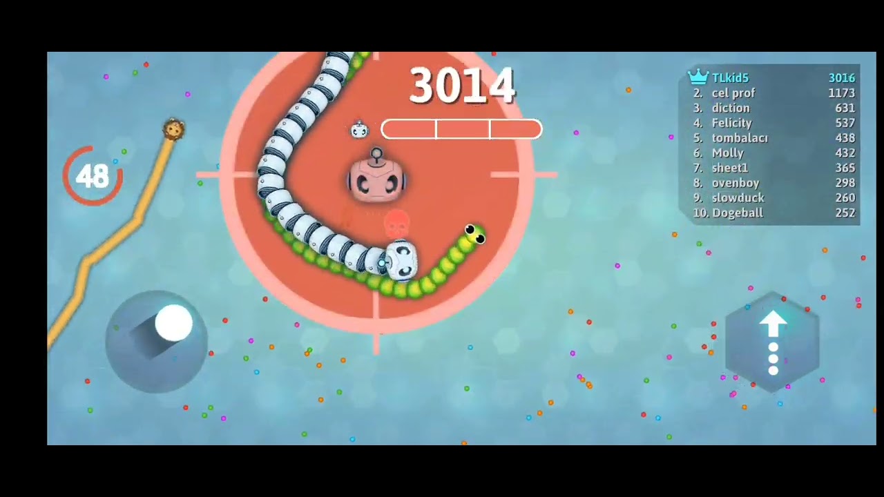 Beating Python boss in snake io Netflix version - YouTube