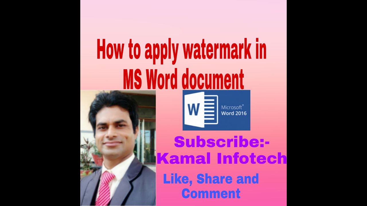 How To Apply Watermark In Ms Word Ms Word Me Watermark Kaise Lagaye how-to-apply-watermark-in-ms-word-ms-word-me-watermark-kaise-lagaye