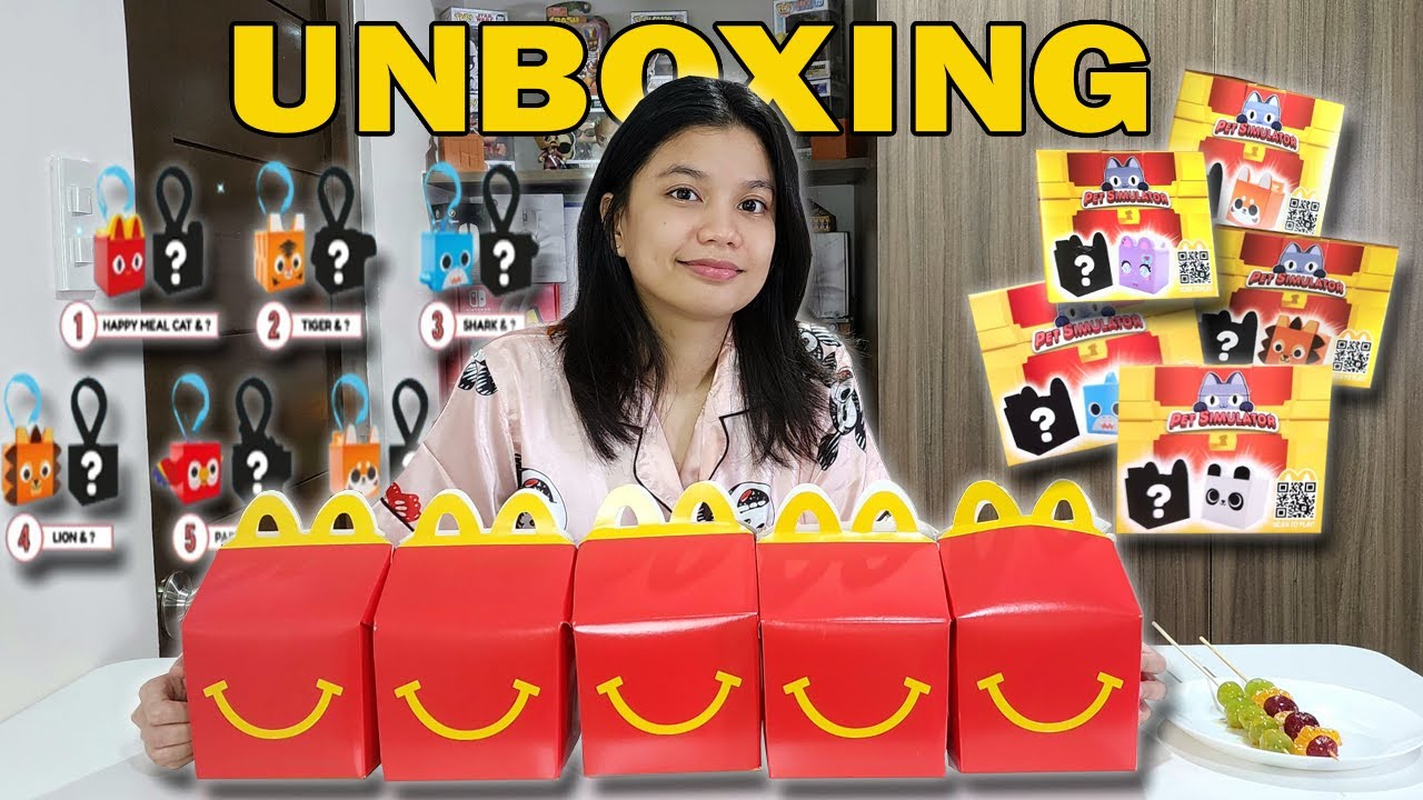 Unboxing Pet Simulator Toys (Mcdonald's Happy Meal) - YouTube