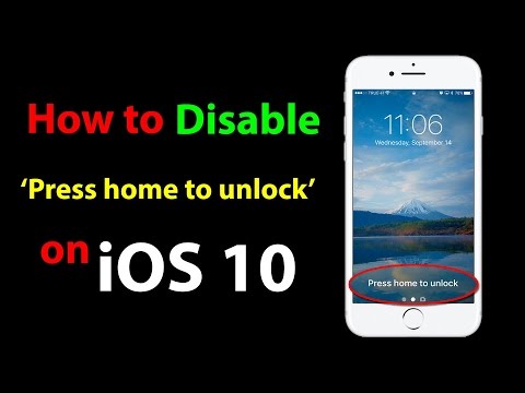 How to disable ‘Press home to unlock’ on iOS 10 and back to use touch ...