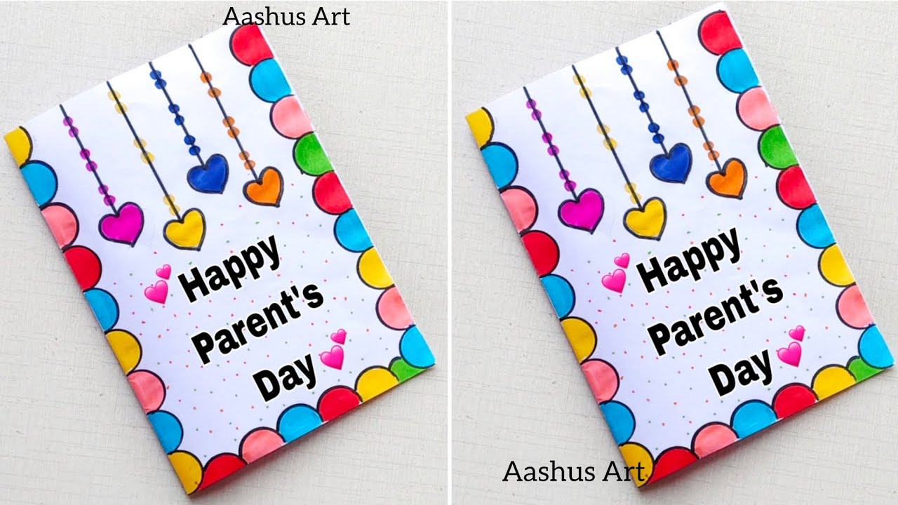 Parents day card making handmade/Easy and Beautiful Card for Parents ...