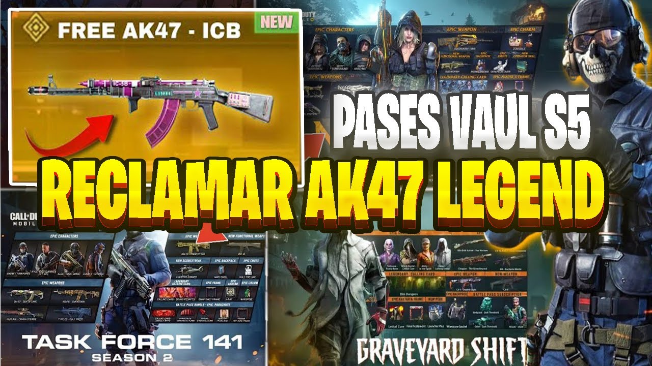 ASI SE CONSIGUE LA AK47 LEGENDARIA GRATIS!! PASES DE VAUL REVELADOS ...