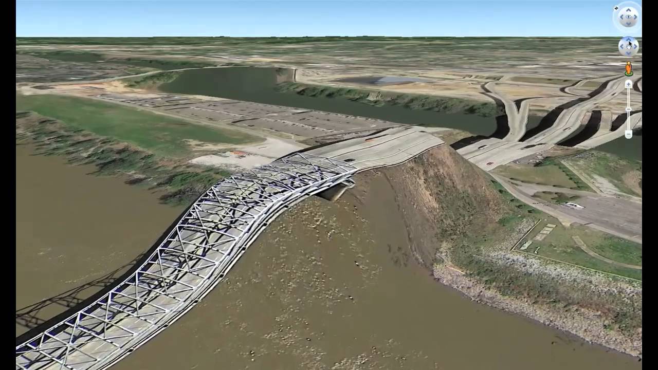 The Memphis bridge according to Google Earth - PICKLE TV - YouTube