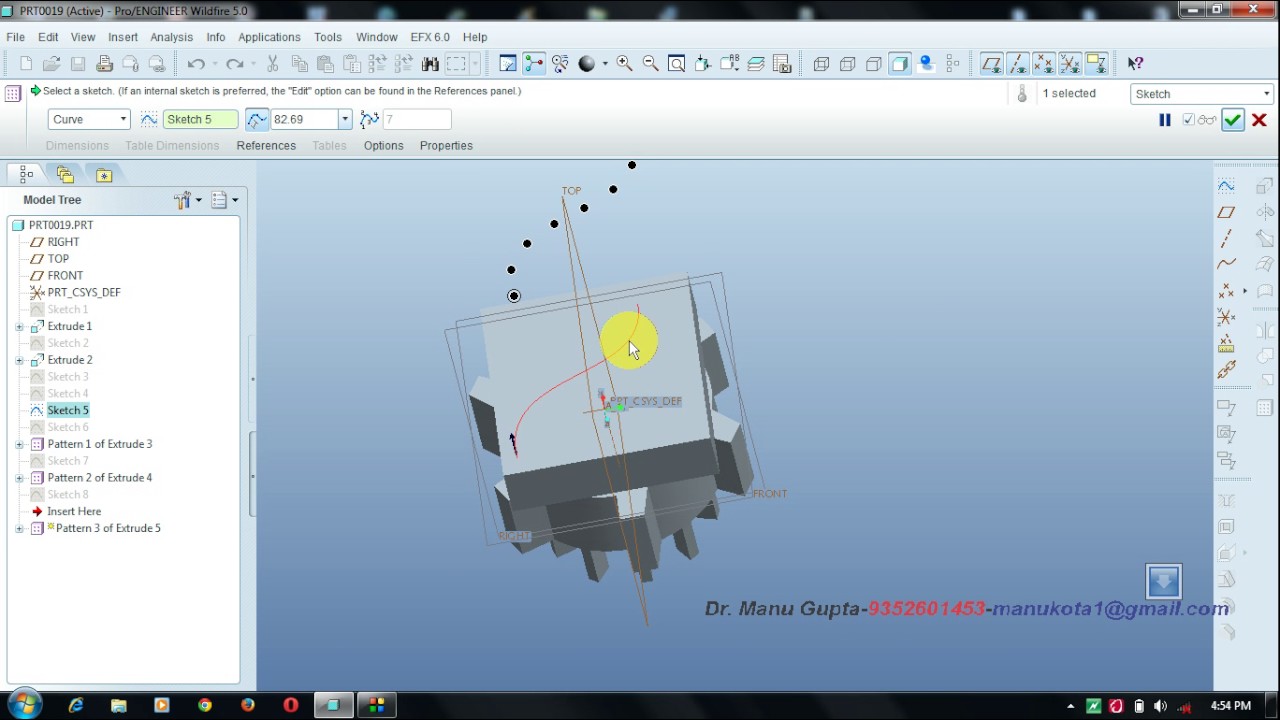CREO 8 Pattern - YouTube