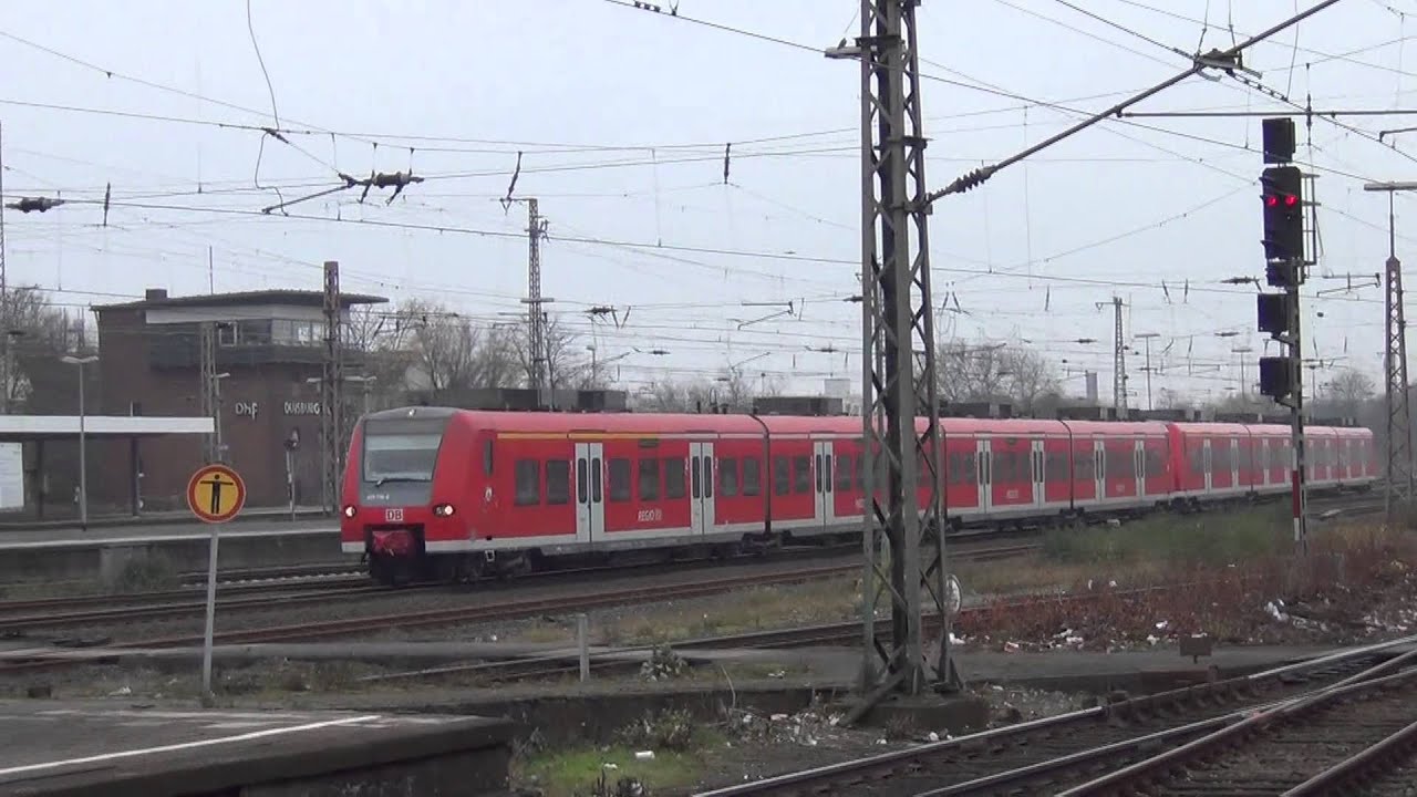 BR 425 Ausfahrt , Einfahrt in Duisburg HBF - Regionalexpress 11 - YouTube