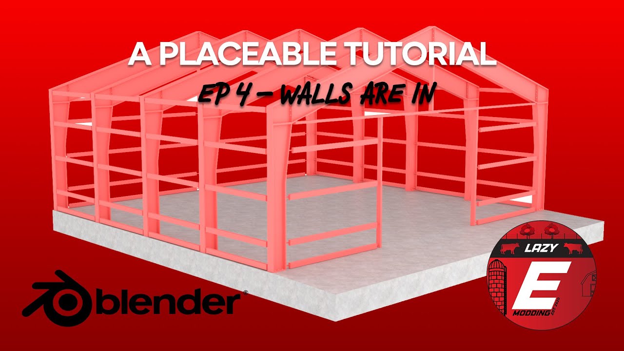 Placeable Modding Tutorial | EP 4: Walls are in | FS22 Modding Tutorial ...