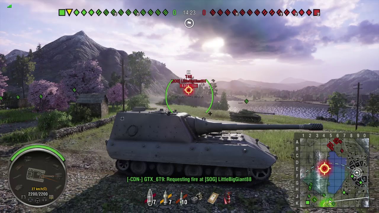 World of Tanks jpz e 100 new gun sounds - YouTube