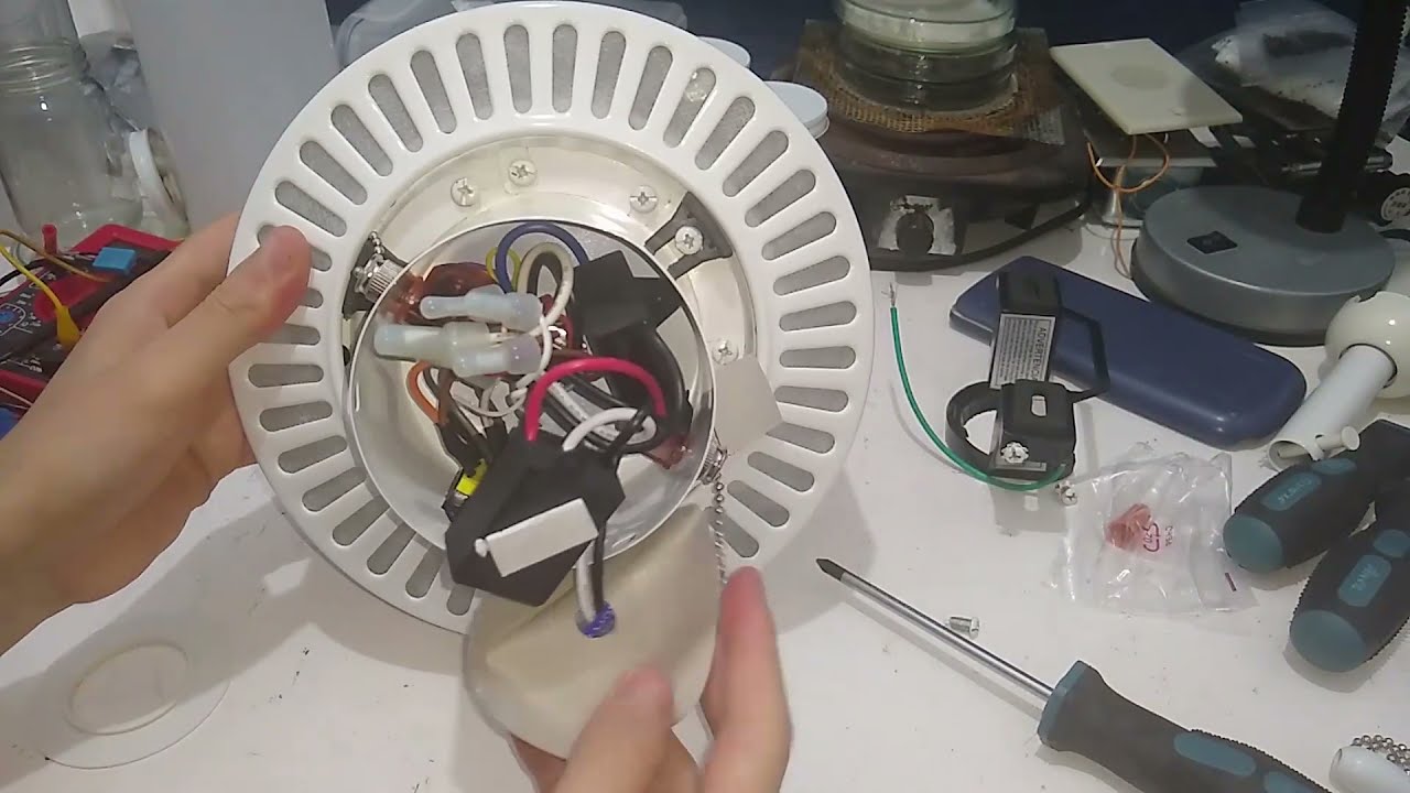 ¿Cómo instalar abanico? (ventilador y foco separados) - YouTube