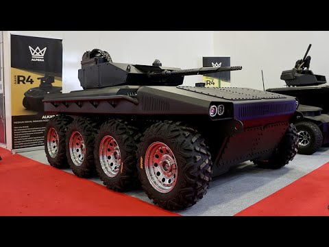 IDEF'te Yerli Elektrikli İnsansız Kara Aracı Alkar R8 Görücüye Çıktı