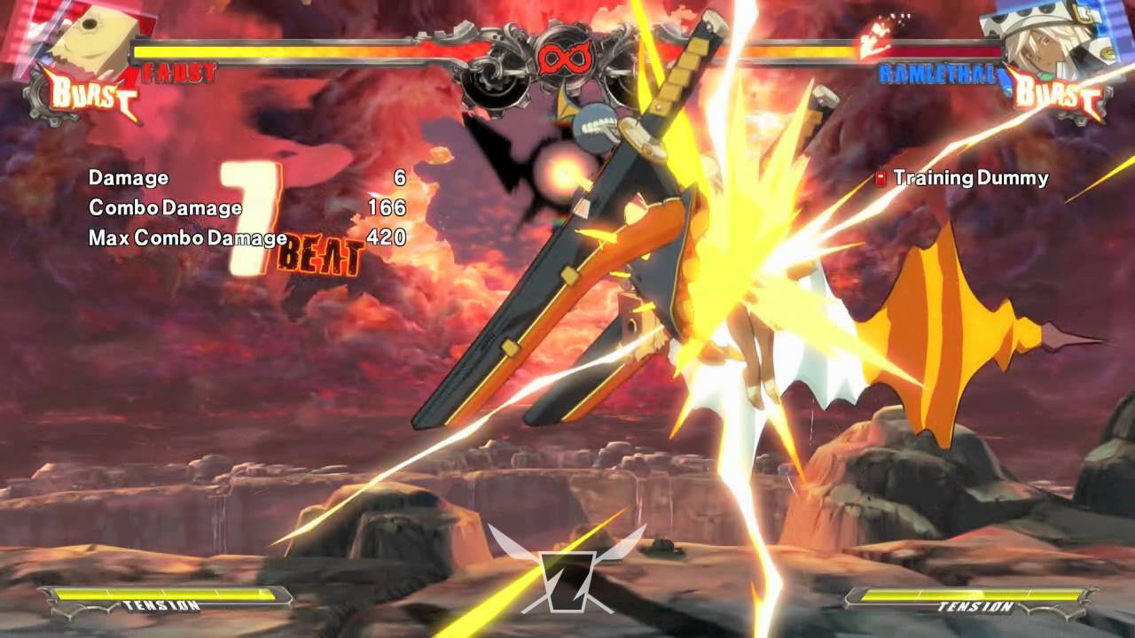 Guilty Gear Xrd Faust Corner Combo Options Tutorial - YouTube