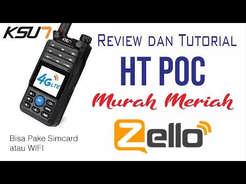 Cara menggunakan HT POC KSUN support Zello - YouTube