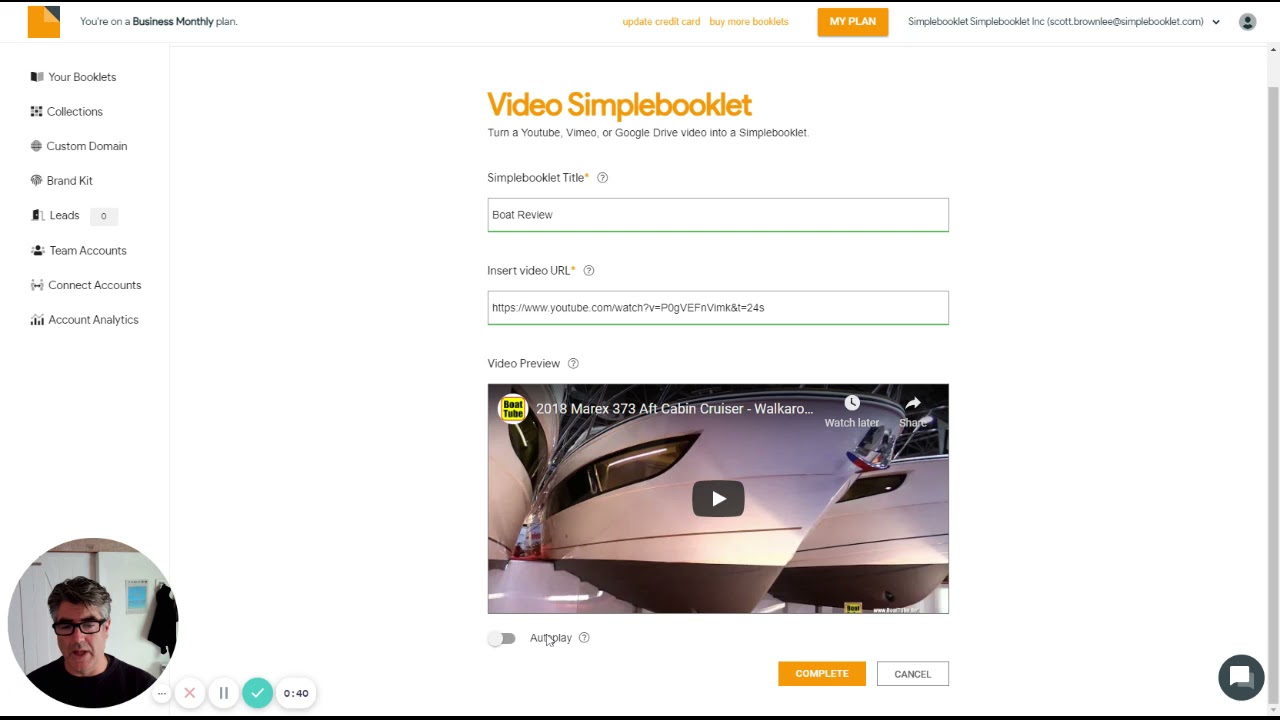 Make A Simplebooklet From A Video - YouTube
