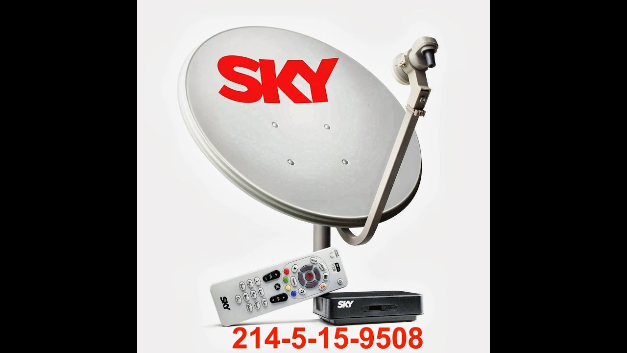 sky antenas digitales, instalacion sky dual standar - YouTube