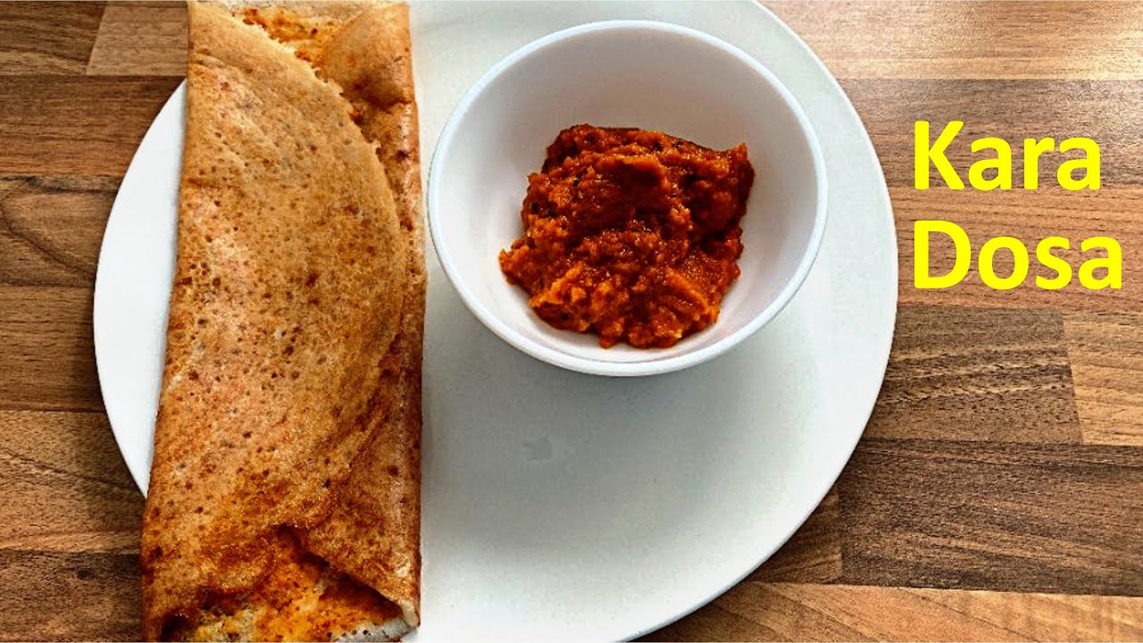 Andhra kara dosa recipe - YouTube